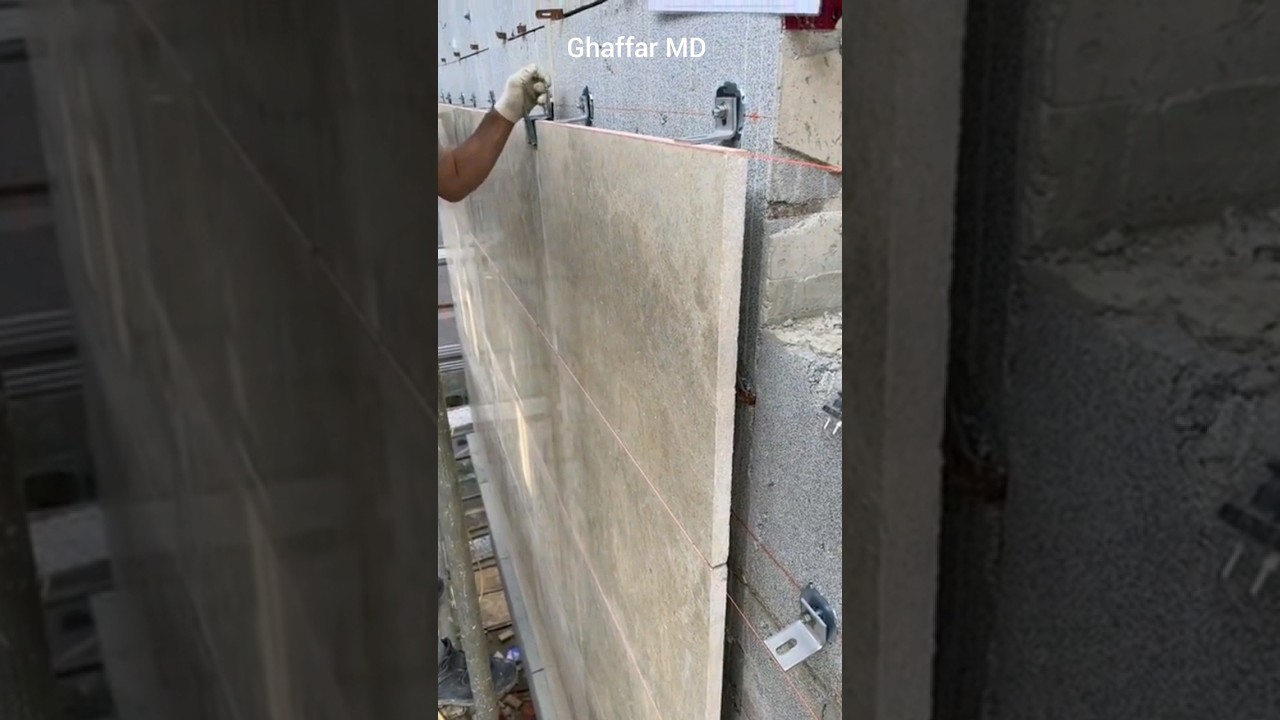 outside the wall #marble #fixing