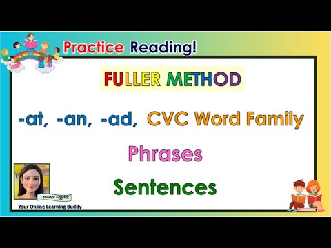 Fuller Method in Reading// -an, -at, -ad CVC Word Family // Reading Phrases // Reading Sentences//