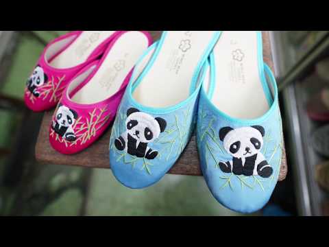 Hong Kong Cultural things Wing Wah Embroidered Shoes