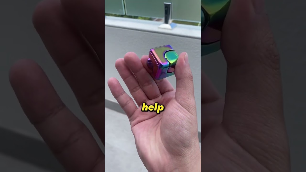 This cube does more than spin - its a kinetic infinity cube #fidgettoy #cooltoy #stressrelief