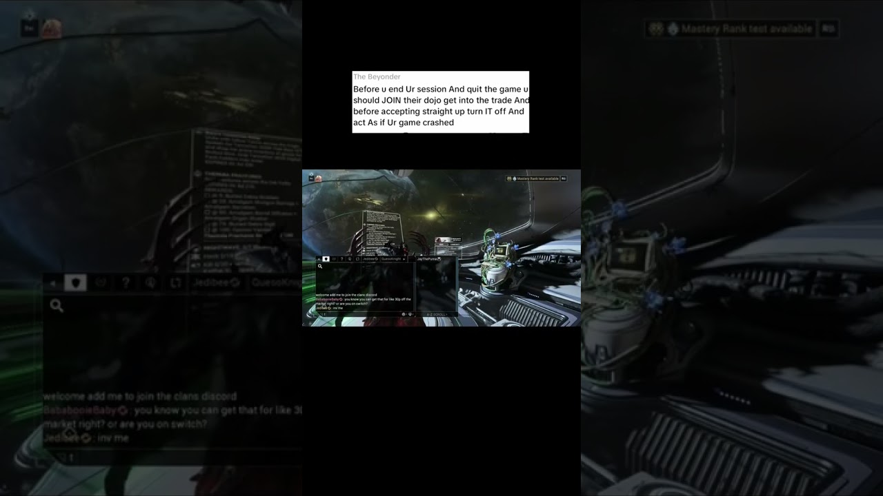 Starting a war in Warframe trade chat with comments requests 💀