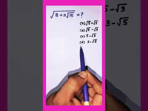 Square root simplification | short tricks #squareroot #squareroottricks #maths #mathstricks