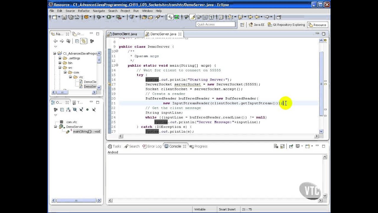 VTC Player   Advanced Java Programming Java SE 7, Sockets