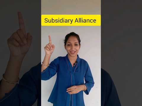 What is Subsidiary Alliance ? Explained in 90 sec 🕛 Part 1 #indianhistory #shorts