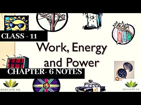 CLASS - 11 || CHAPTER -6 || WORK ENERGY AND POWER || NOTES ||