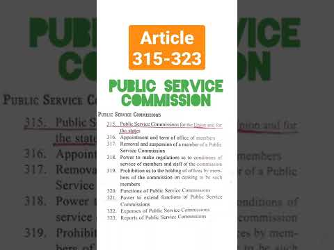 ARTICLE 315-323 -- PUBLIC SERVICE COMMISSION.