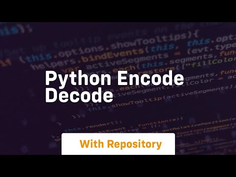 python encode decode