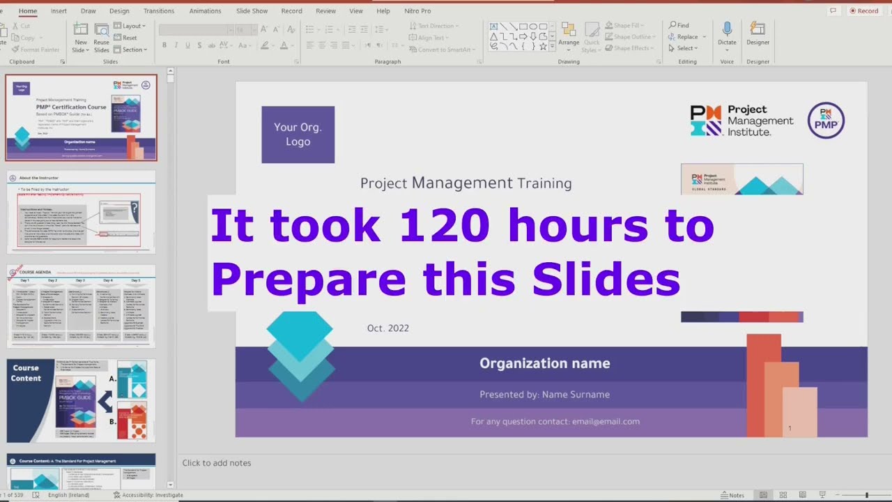 PMP Exam PowerPoint Presentation readymade for your Study or Your Training Center PMBOK 7th Edition
