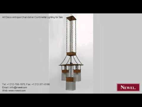 Art Deco Antique Chandelier Continental Lighting for Sale