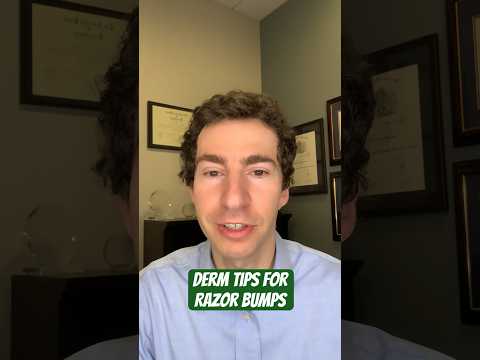 Dermatologist tips for razor bumps #shorts #acne