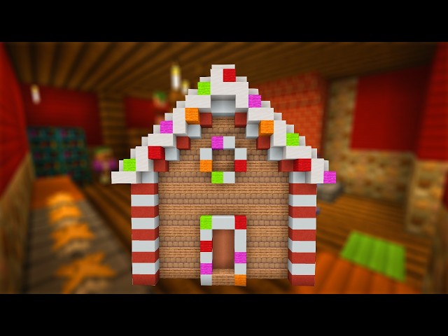 A Festive Gingerbread House Minecraft Map