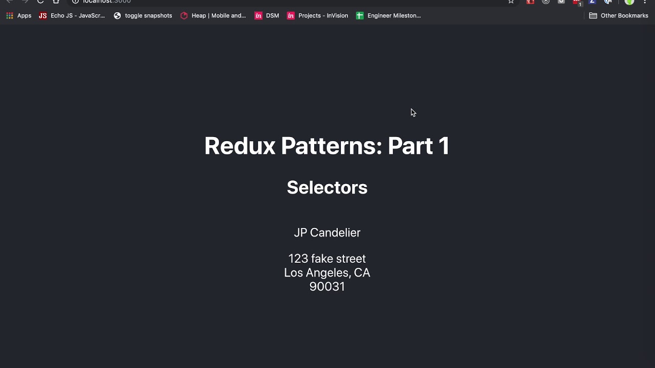 Redux Selectors