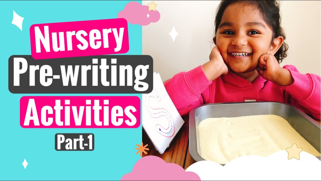 Nursery Pre-writing Activities Part 1/Letter Formations With Sand Tray Tracing/Fine Motor Skills