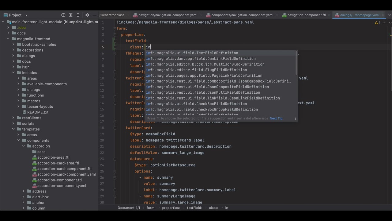 Magnolia YAML Assistant - IntelliJ IDEs Plugin | Marketplace