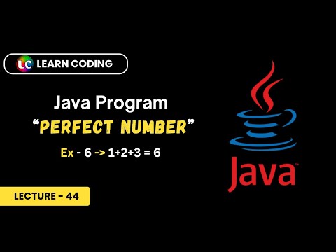 Learn Java program to check weather a number is Perfect or Not | Learn Coding - Mind Luster
