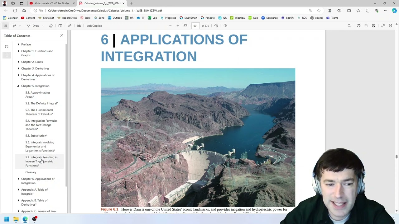 Openstax Calculus Volume 1...Where is Chapter 6??? Applications of Integration...