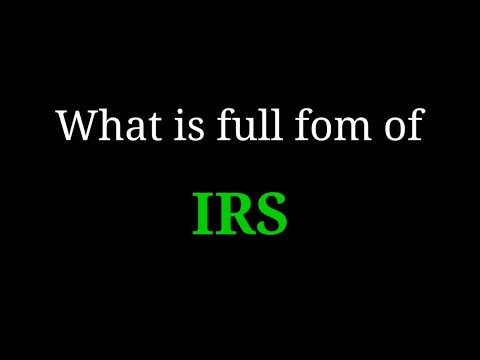 IRS | Full form of IRS