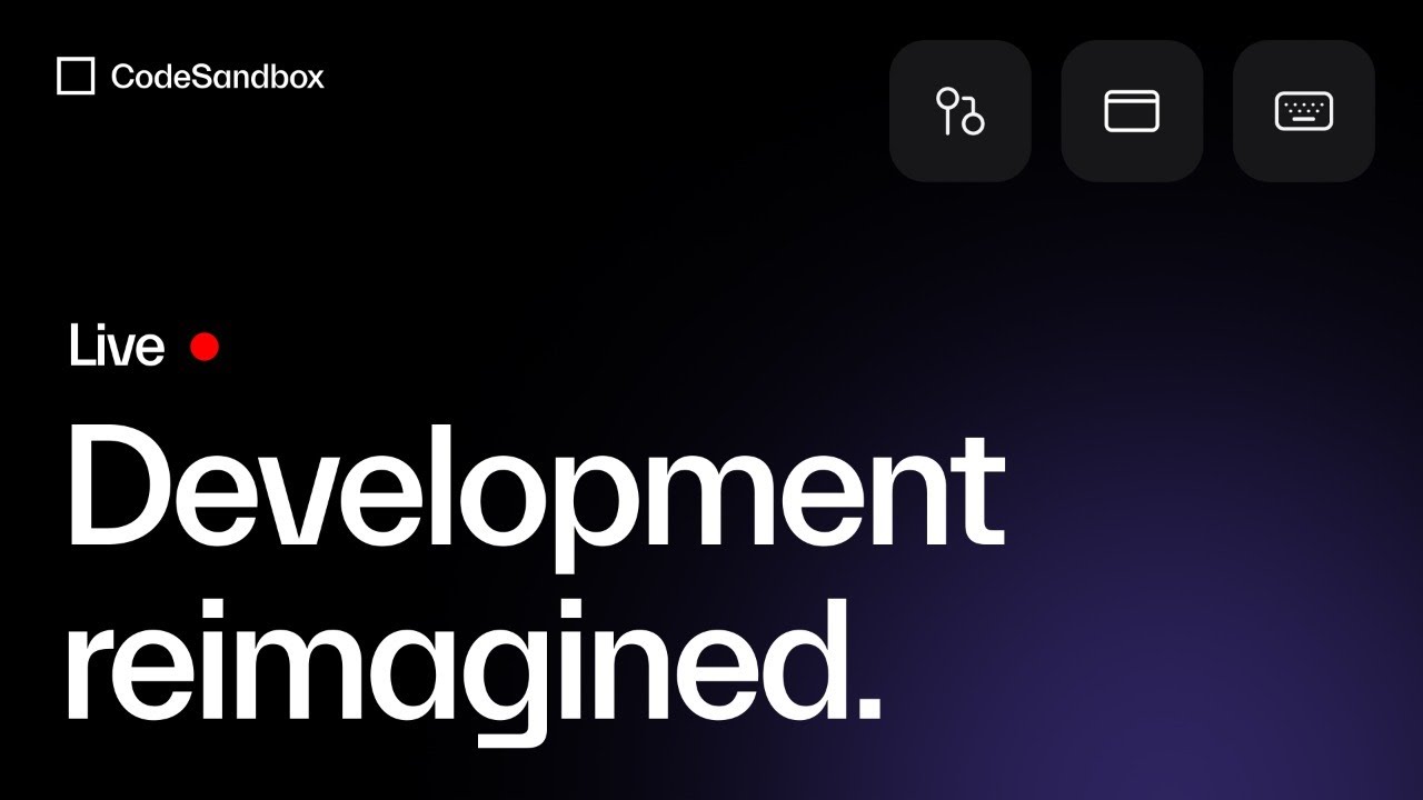 CodeSandbox Announcement - Meet CodeSandbox Projects.