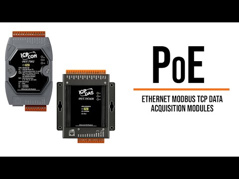 PoE Ethernet Modbus TCP Data Acquisition Modules