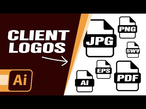 How to Export All Logo Formats at Once | Illustrator Tutorial
