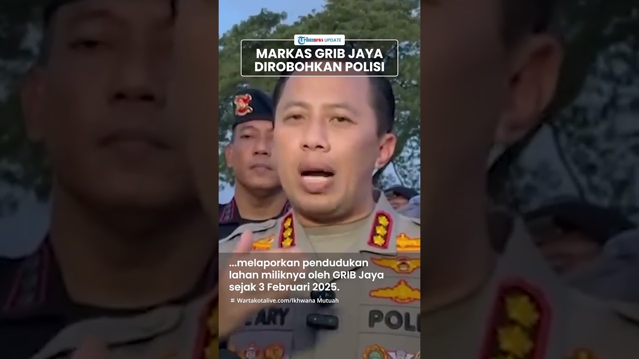 Penampakan Markas GRIB Jaya Tangsel Rata dengan Tanah Dirobohkan Polisi, Berdiri di Atas Lahan ...
