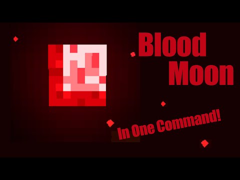 Blood Moon mod in One Command Block! Minecraft Project