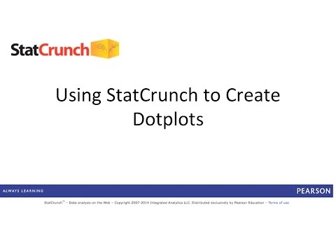 StatCrunch: Creating Dotplots Video Lecture - Statcrunch Tutorials for Beginners - Data and ...