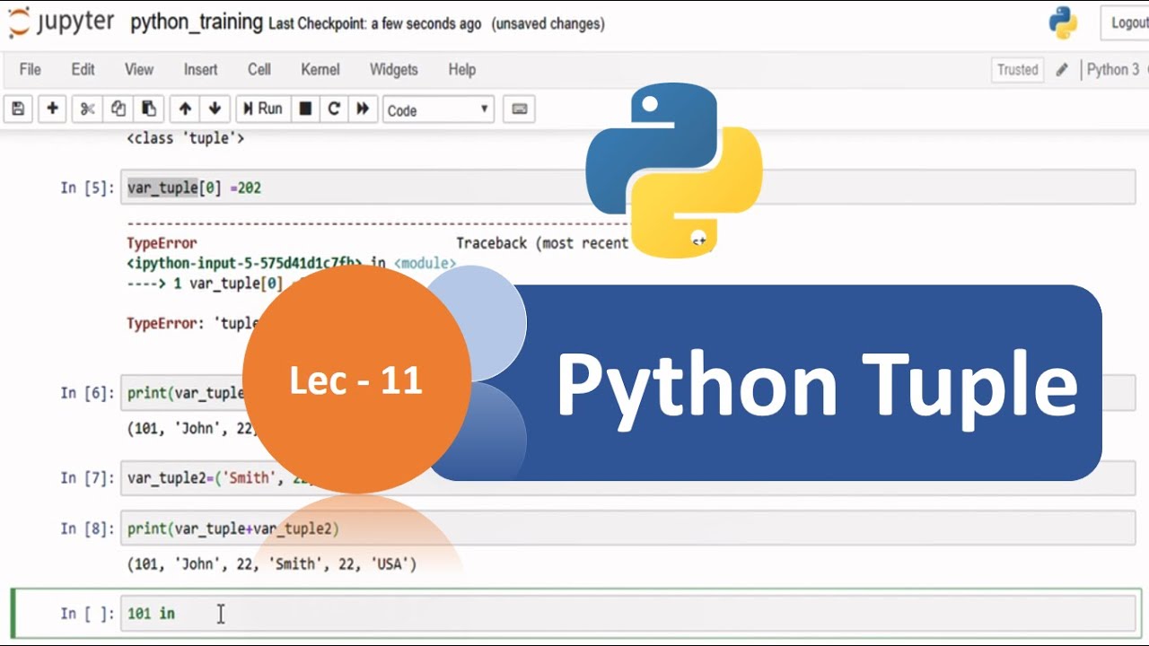 Python Tutorial - 11 | Tuple in Python | Python Tuple with Example | Python Tutorial for Beginners