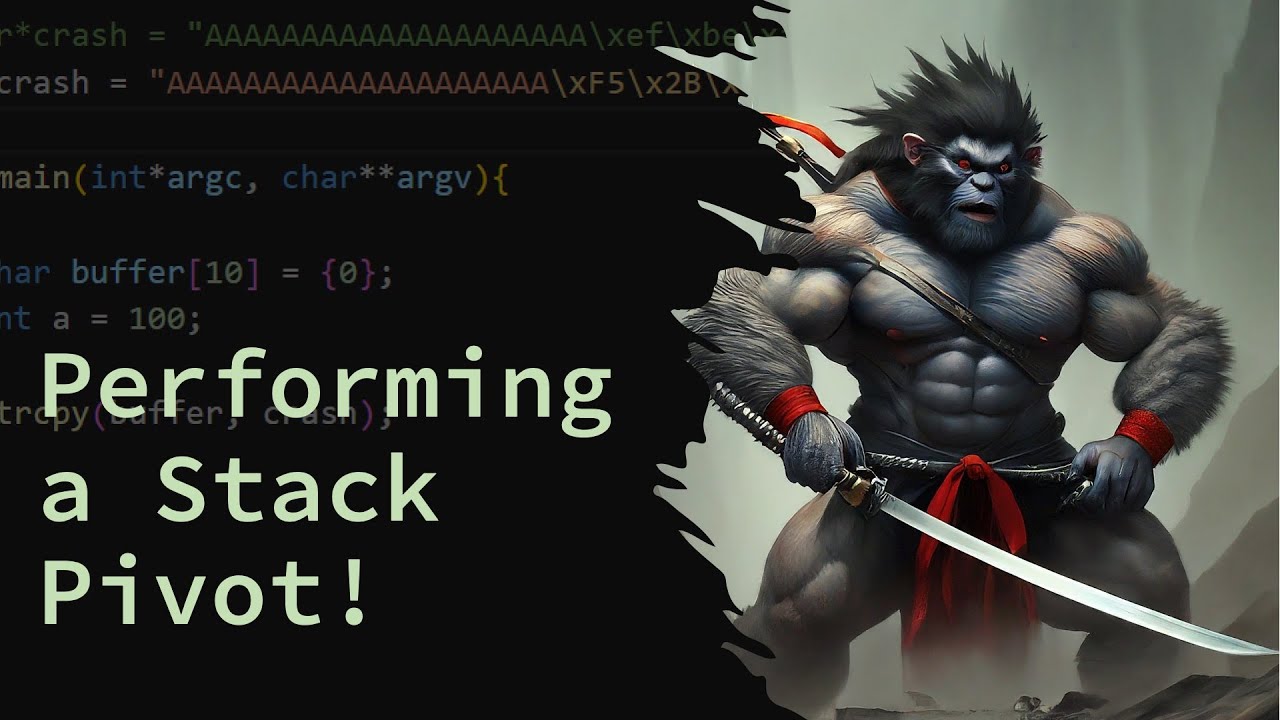 Performing a Stack Pivot - How to Control EIP