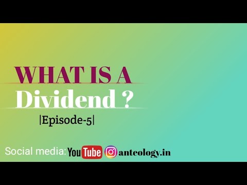 What is a dividend ?|Basics of Stock Market for Biginners In marathi|Episode-5|