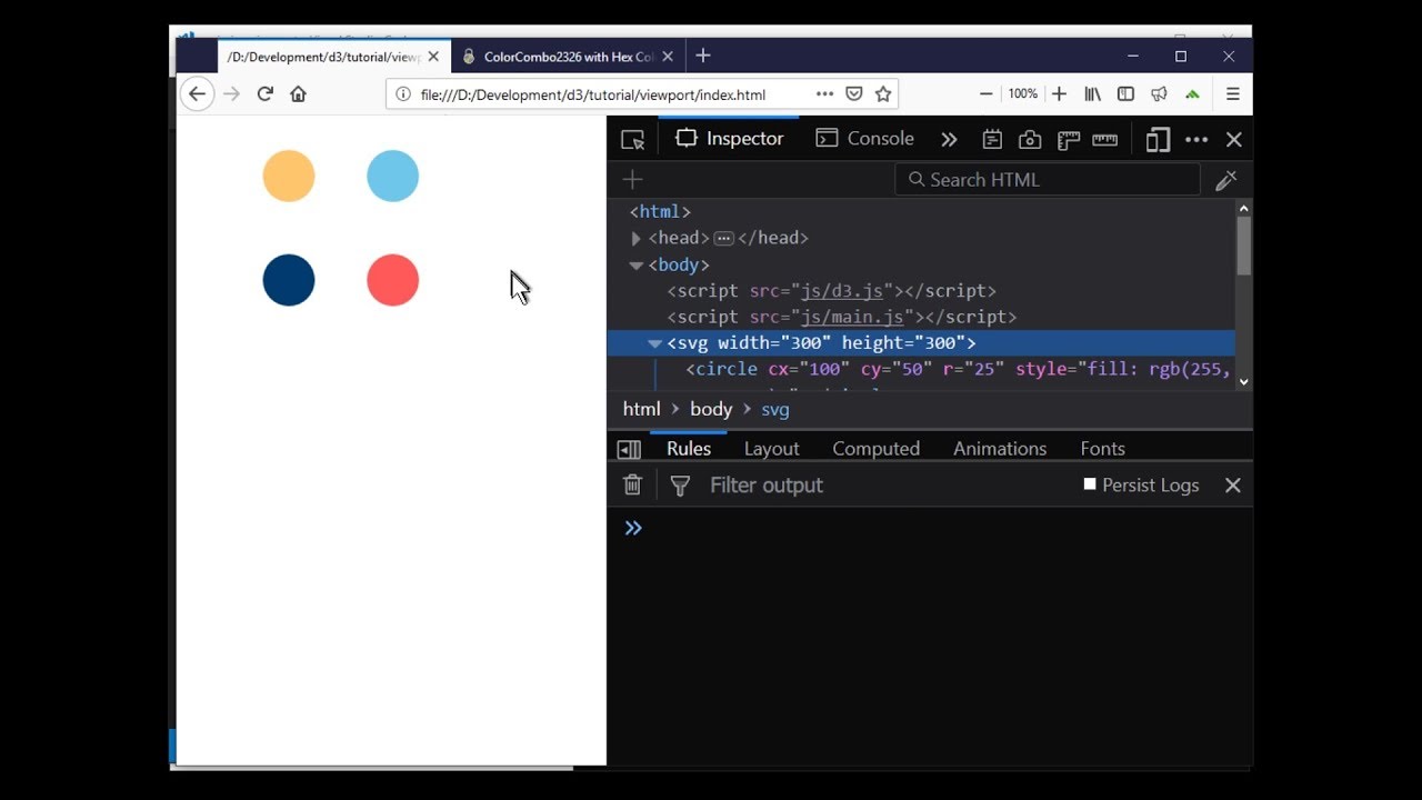Learn d3 Lesson #3: Add SVG Circles