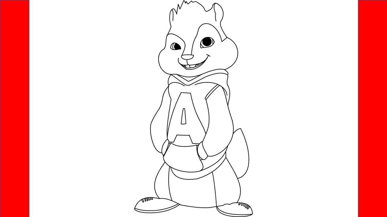How To Draw Alvin From Alvin And Chimpunks - Step By Step Drawing