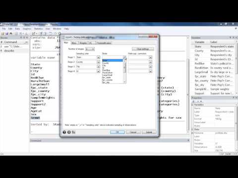 Specifying the design of your survey data in Stata®