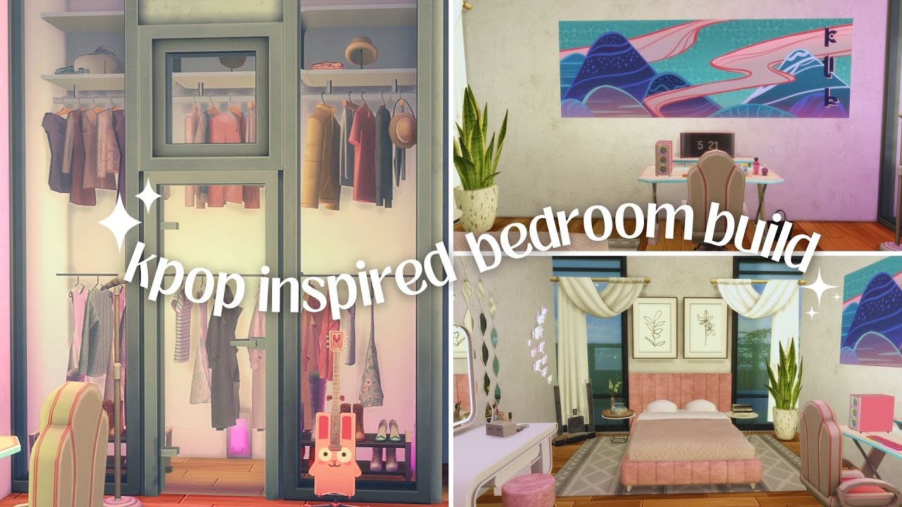 k-pop inspired bedroom build ✨| The Sims Resource K-Pop Collection NOW LIVE
