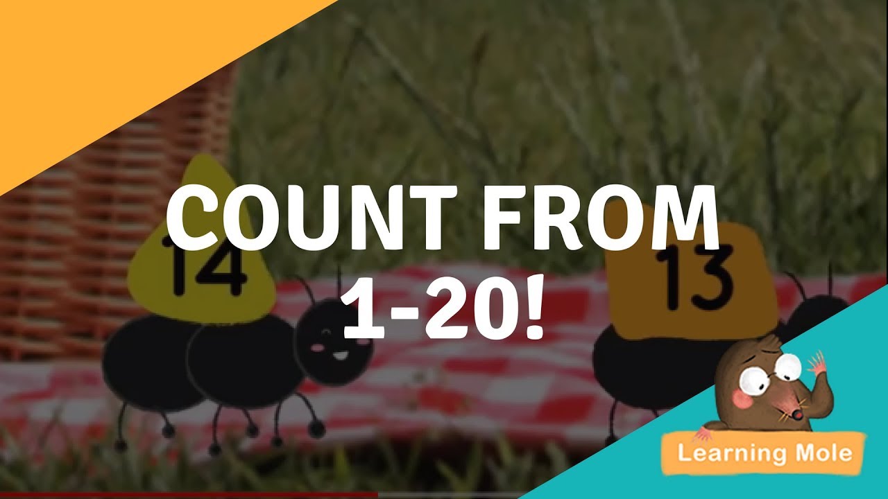 Counting Numbers from 1-20 for Preschoolers and Toddlers -  Numbers for Kids - Counting for Kids