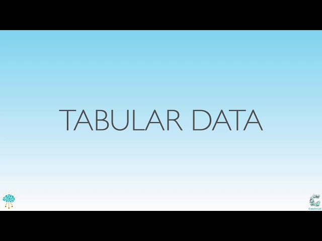 What is Tabular data | AI Basics | AI Online Course