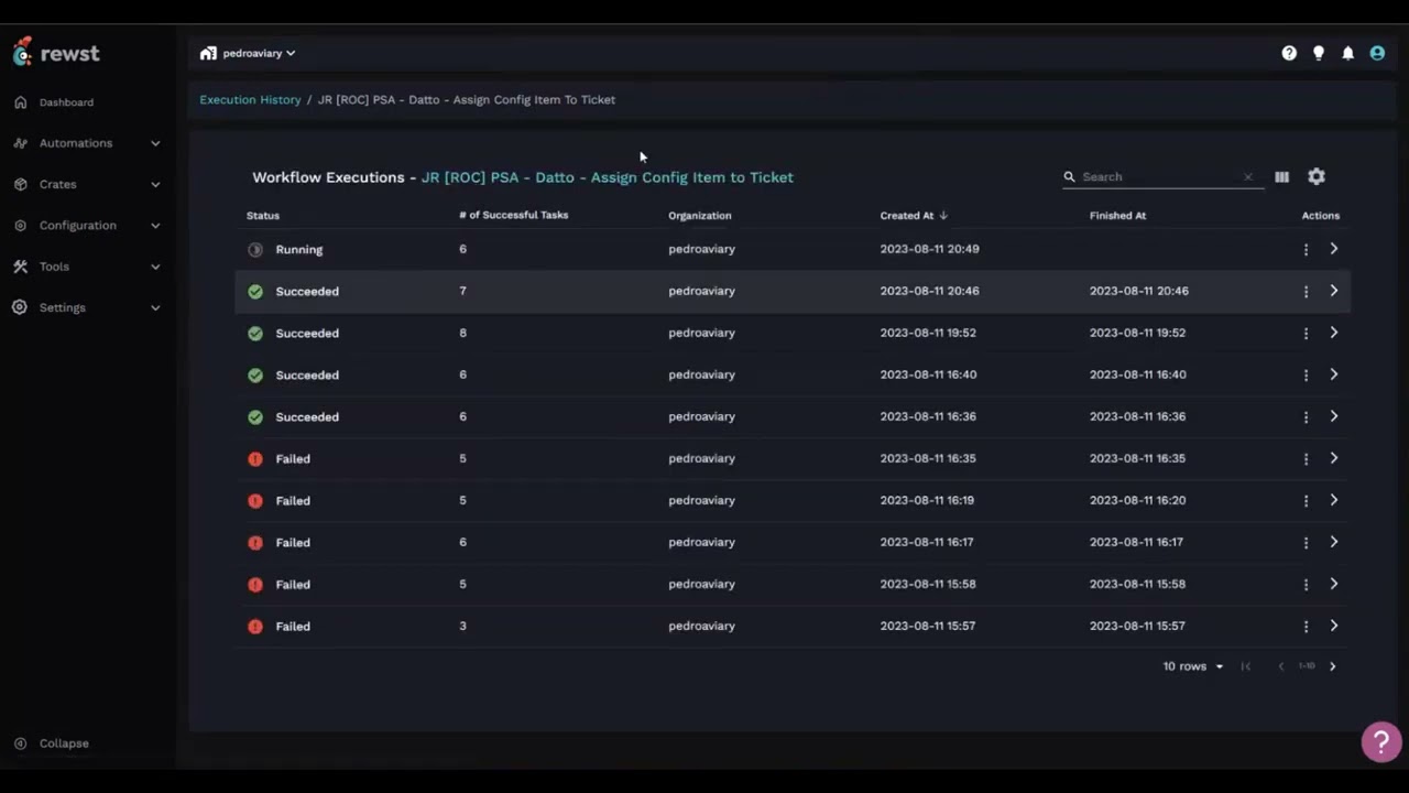 Auto-assign configuration items to tickets with Rewst - Rewst
