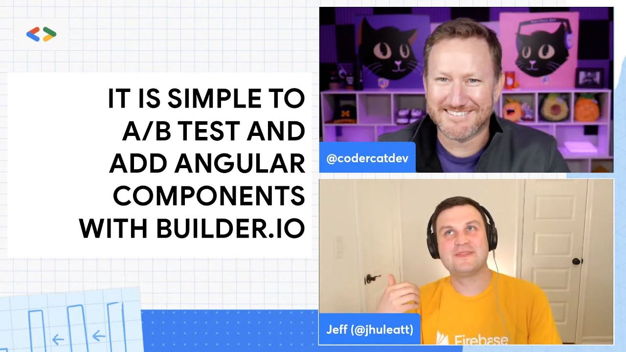 A/B testing & Adding Angular components with Builder.io | Google Developers North America