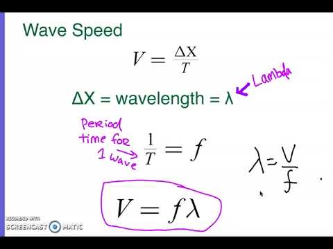 AP Physics 1 Deriving Wave Speed & Example Problem