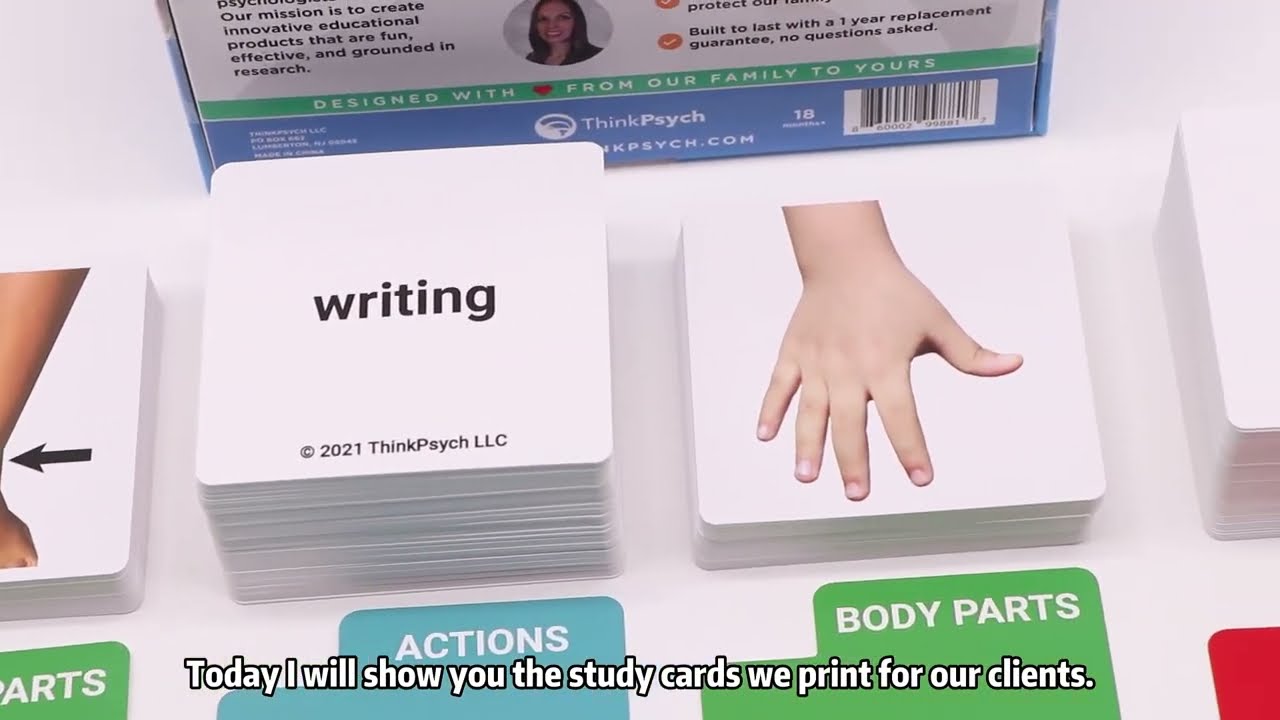 ThinkPsych Picture Play Language Learning Flash Cards Educational
