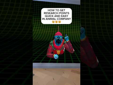 How to get research points in animal company quick and easy🤯🤯🤯 #animalcompany #gorrilatag #vr