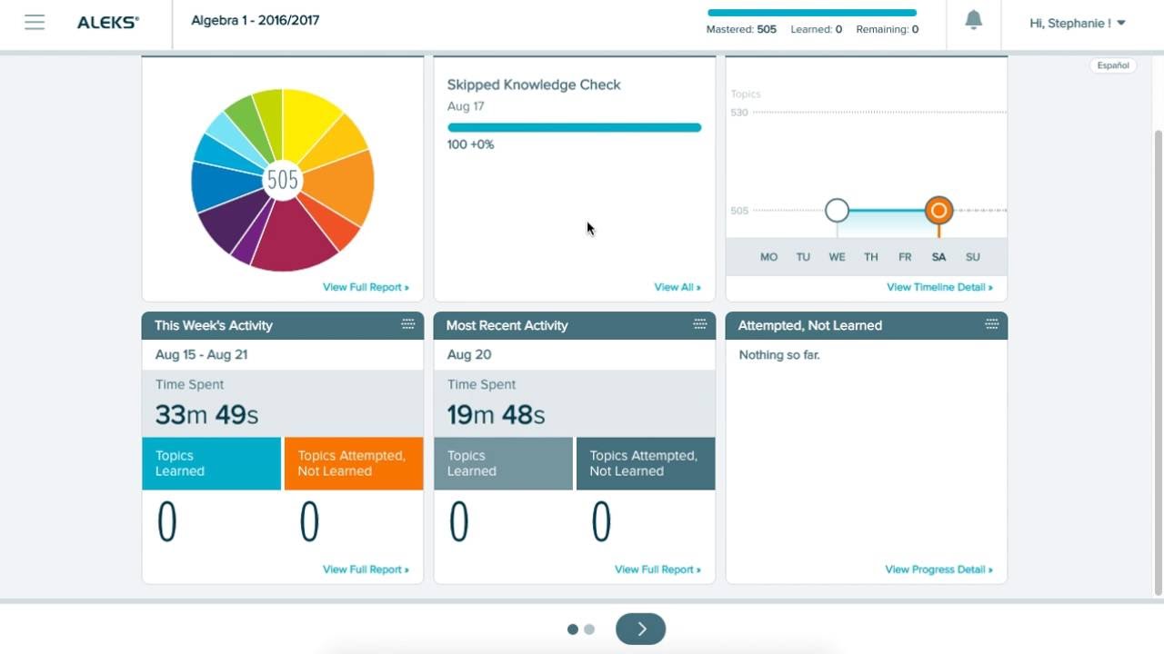 ALEKS Progress and Time Reports Tutorial