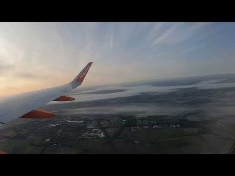 Newcastle to Belfast, 18th September 2020. easyJet A320neo G-UZHU.