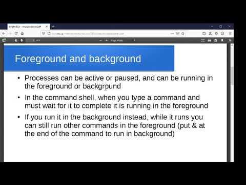 linux process control
