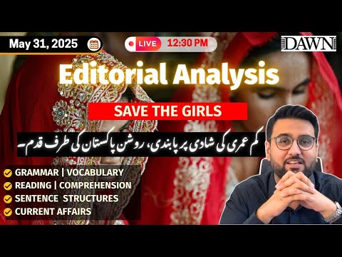 Dawn Editorial Analysis 31 May | Grammar Vocabulary Reading Comprehension and Urdu Translation