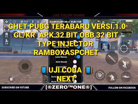 NEW CHET PUBG 1.0 TERBARU GL&KR 32 BIT APK+OBB MAP BARU