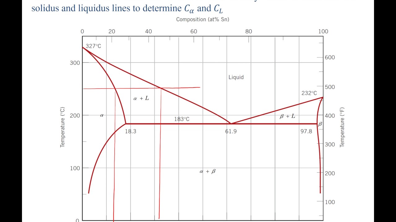 Phase Diagrams and Lever Rule example problem