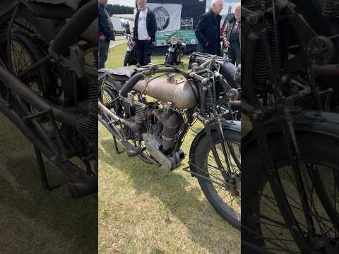 A 1923 Brough Superior SS80 with Racing Modifications. At the 2025 VMCC Banbury Run.