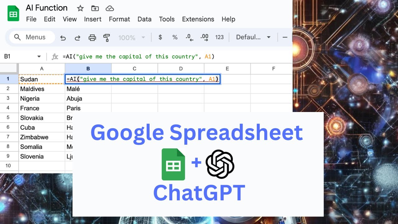 How to Integrate ChatGPT with Google Sheets Using Custom Functions