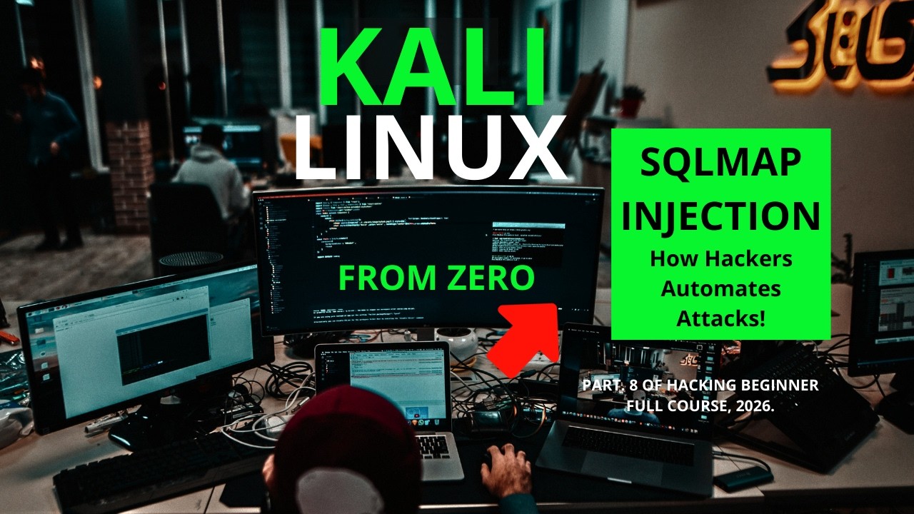 SQLMap Tutorial for Beginners | Automated SQL Injection in Kali Linux (Ethical Hacking Course)Part.8
